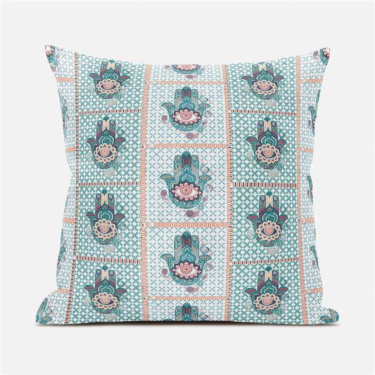 Amrita Sen Designs 26 x 26 in. Hamsa Hand Paisley Duo Broadcloth Indoor ...