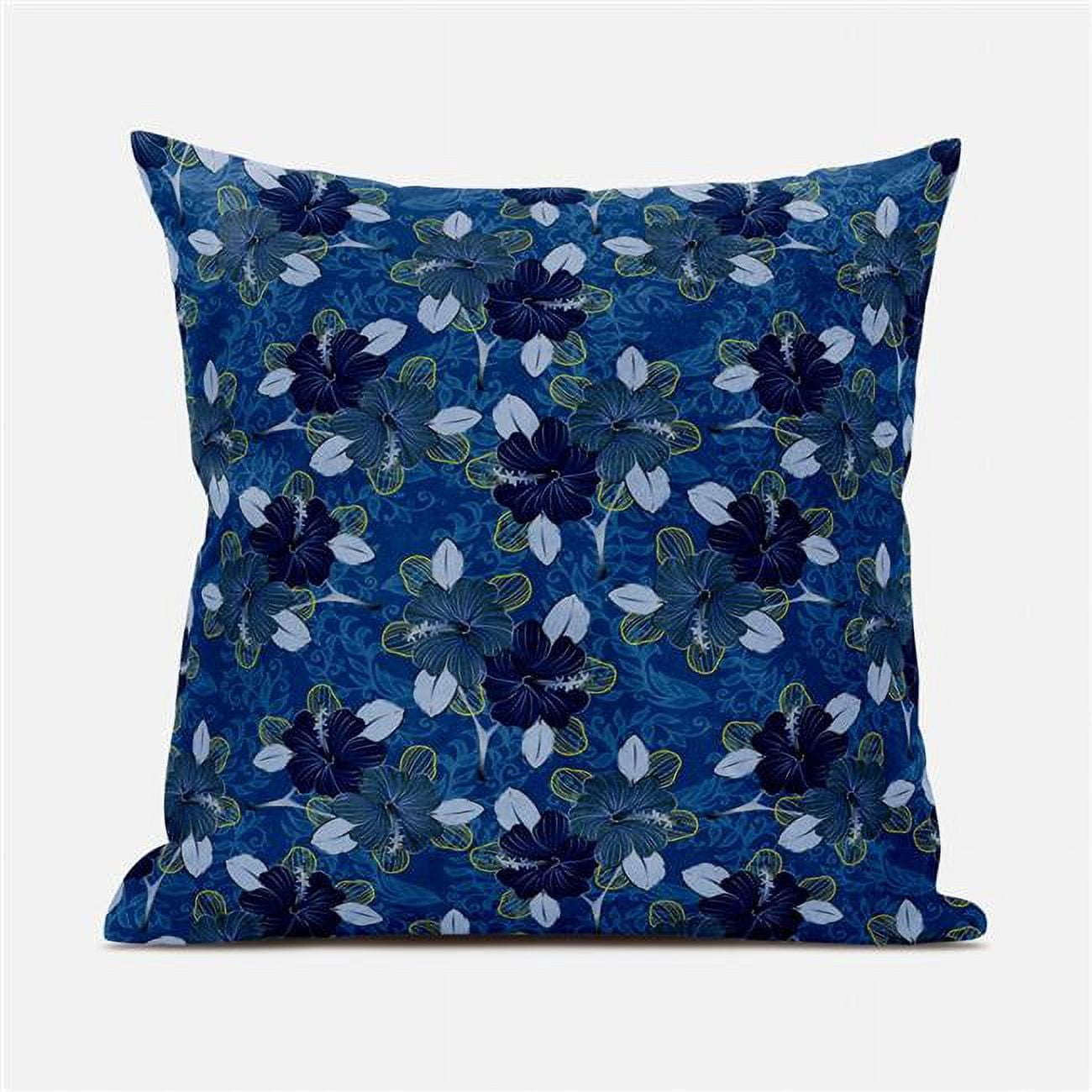 Amrita Sen Designs CAPL1112BrCDS-BL-26x26 26 x 26 in. Floral Leaves ...