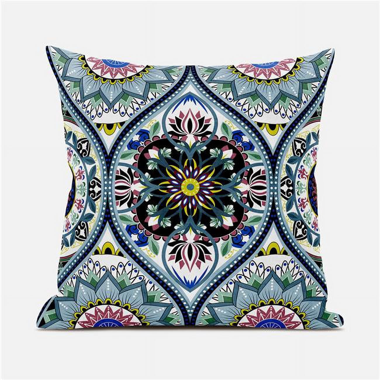 Amrita Sen Bohemian Mandala Vector Indoor/Outdoor Pillow with Removable ...