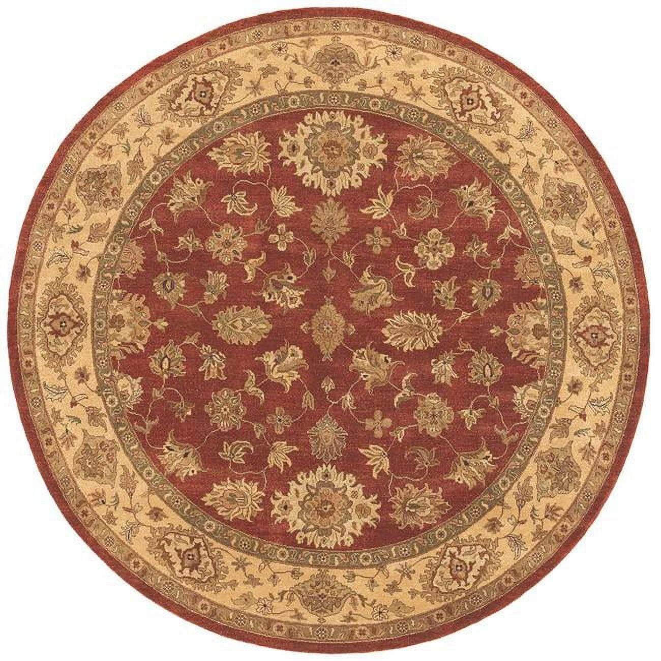 Amritsar Mahal Wood Rose & Gold Round Area Rug - 6 x 6 ft. - Walmart.com