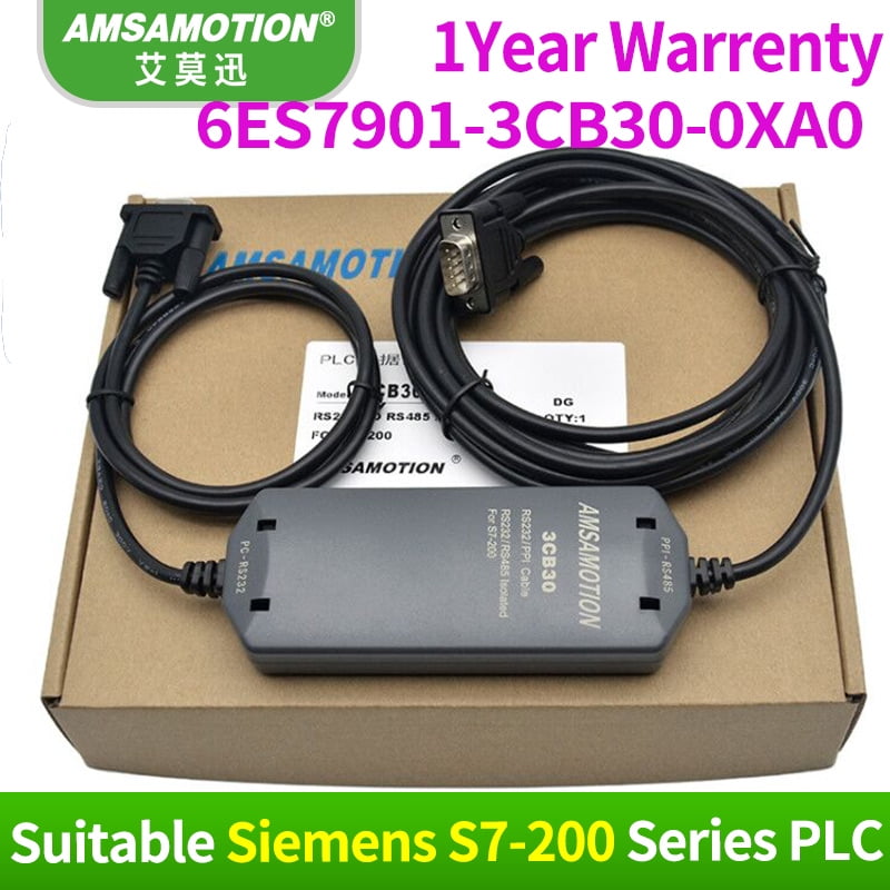 Amsamotion S7-200 PLC Programming Cable PC-PPI+ Adapter For Siemens ...