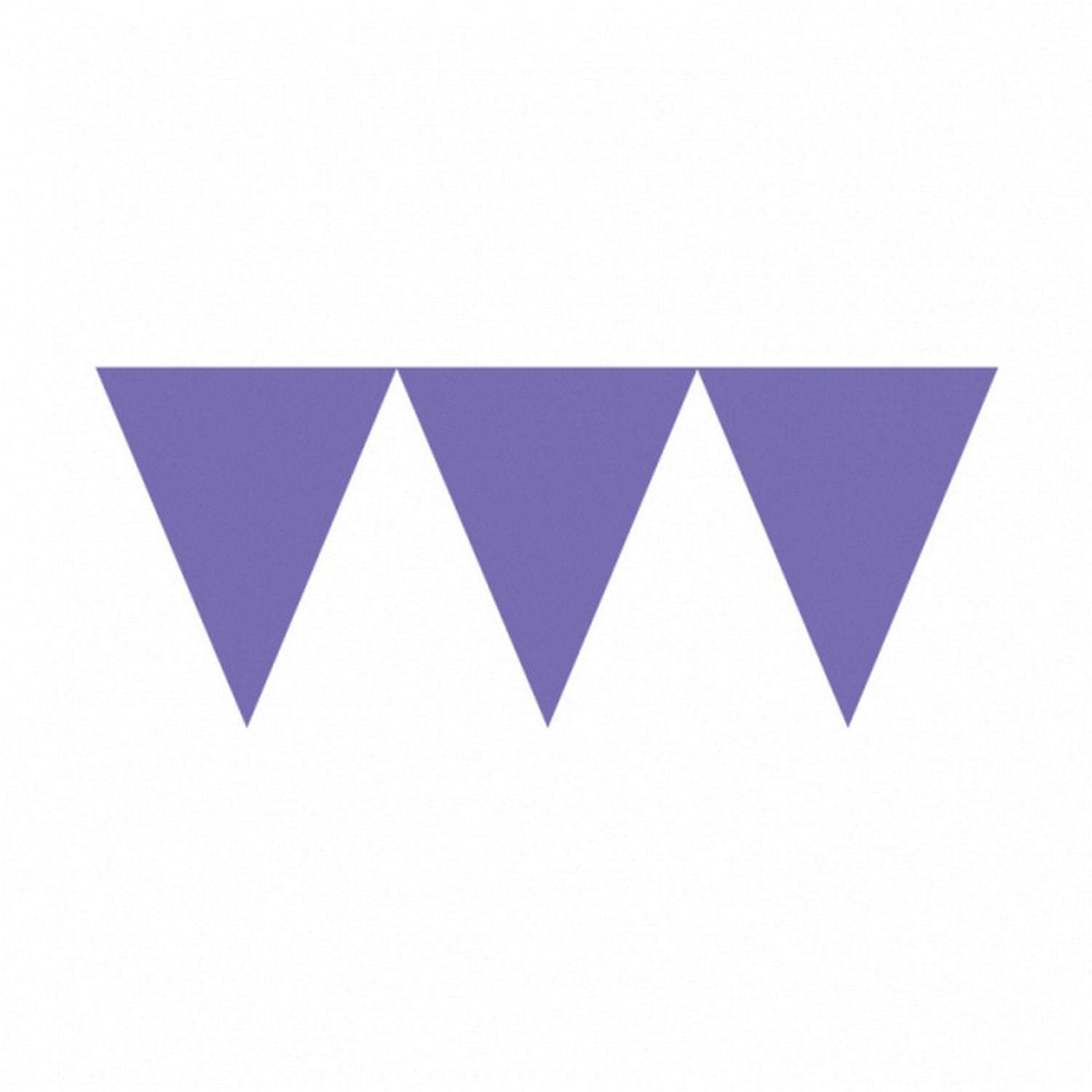 Amscan 15 Feet Purple Paper Pennant Banner - Walmart.com