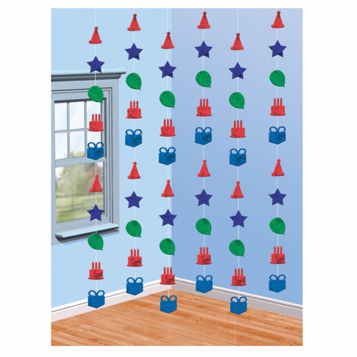 Amscan 2.1m Birthday Themed String Decorations - Walmart.com