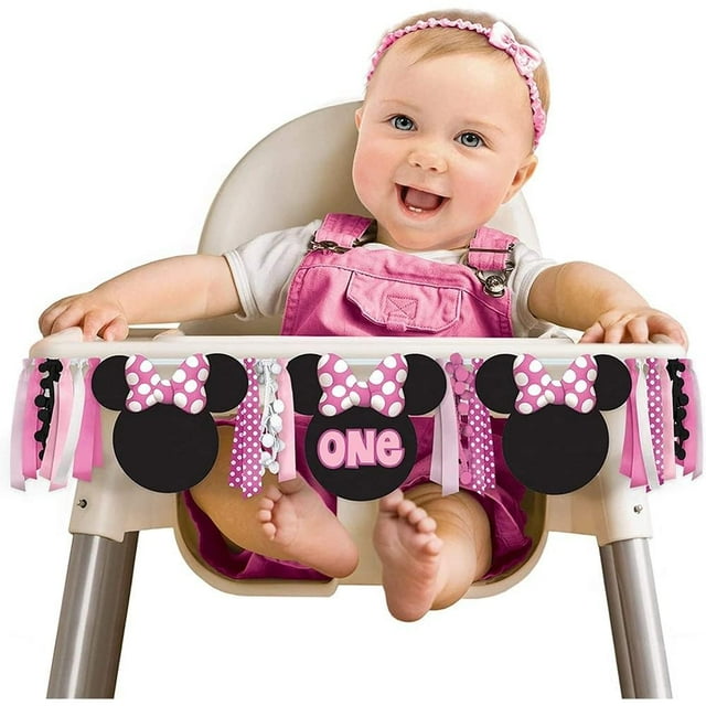 Amscan 244080 Minnie Mouse Forever Deluxe High Chair Decoration ...
