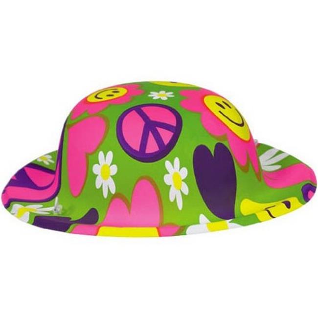 Amscan 250236 Feeling Groovy Mini Bowler Hat - Pack of 48 - Walmart.com