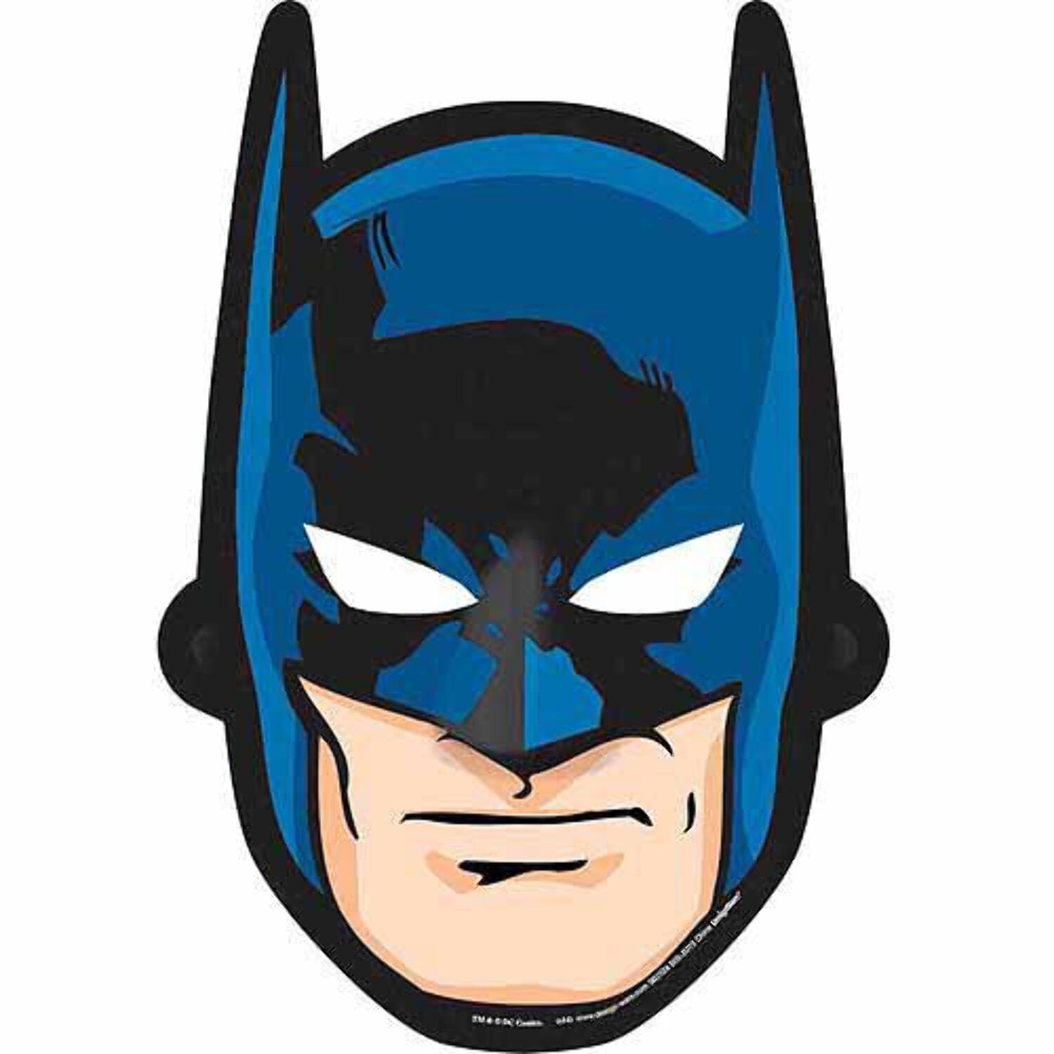 Amscan 360104 Batman Paper Mask - Pack of 48 - Walmart.com