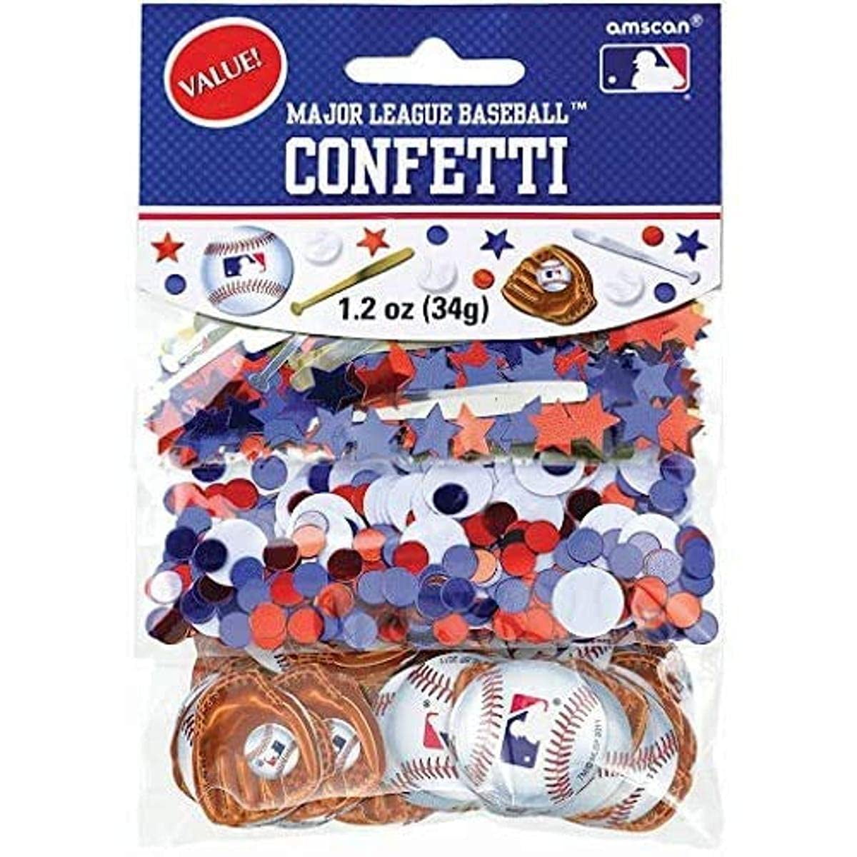 Amscan 362543 MLB Collection Confetti Party Decoration 1 pack 12 Oz ...