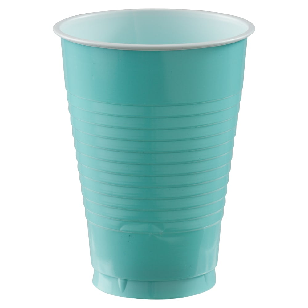 Amscan 436811 Plastic Cups, 12 Oz, Robin's Egg Blue, 50 Cups Per Pack ...