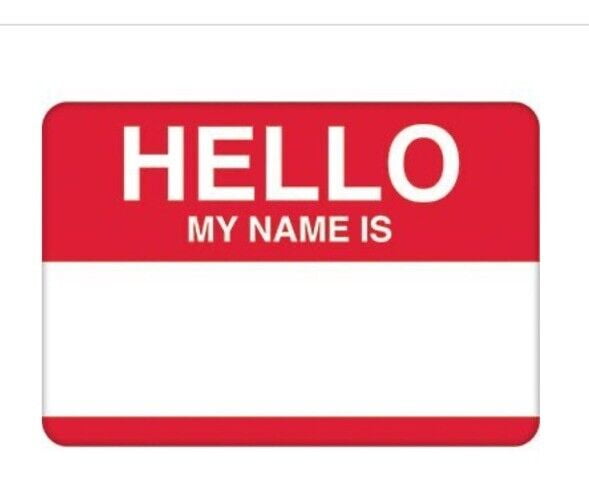 Amscan 457001 Party Name Tags, 2 1/2 x 3 1/2 inches, Red - Walmart.com