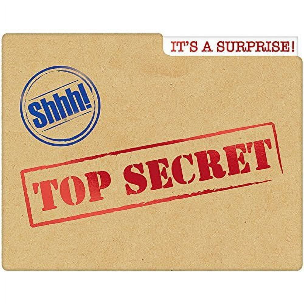 Amscan 490141 Party Supplies Top Secret Large Novelty Invitations (8 Ct ...