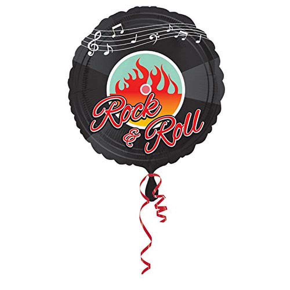 Amscan 50s Rock-n-roll Standard Hx Foil Balloon - Walmart.com