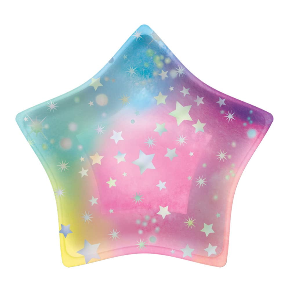 Amscan 5470881 7" Iridescent Star Shaped Plate - Walmart.com