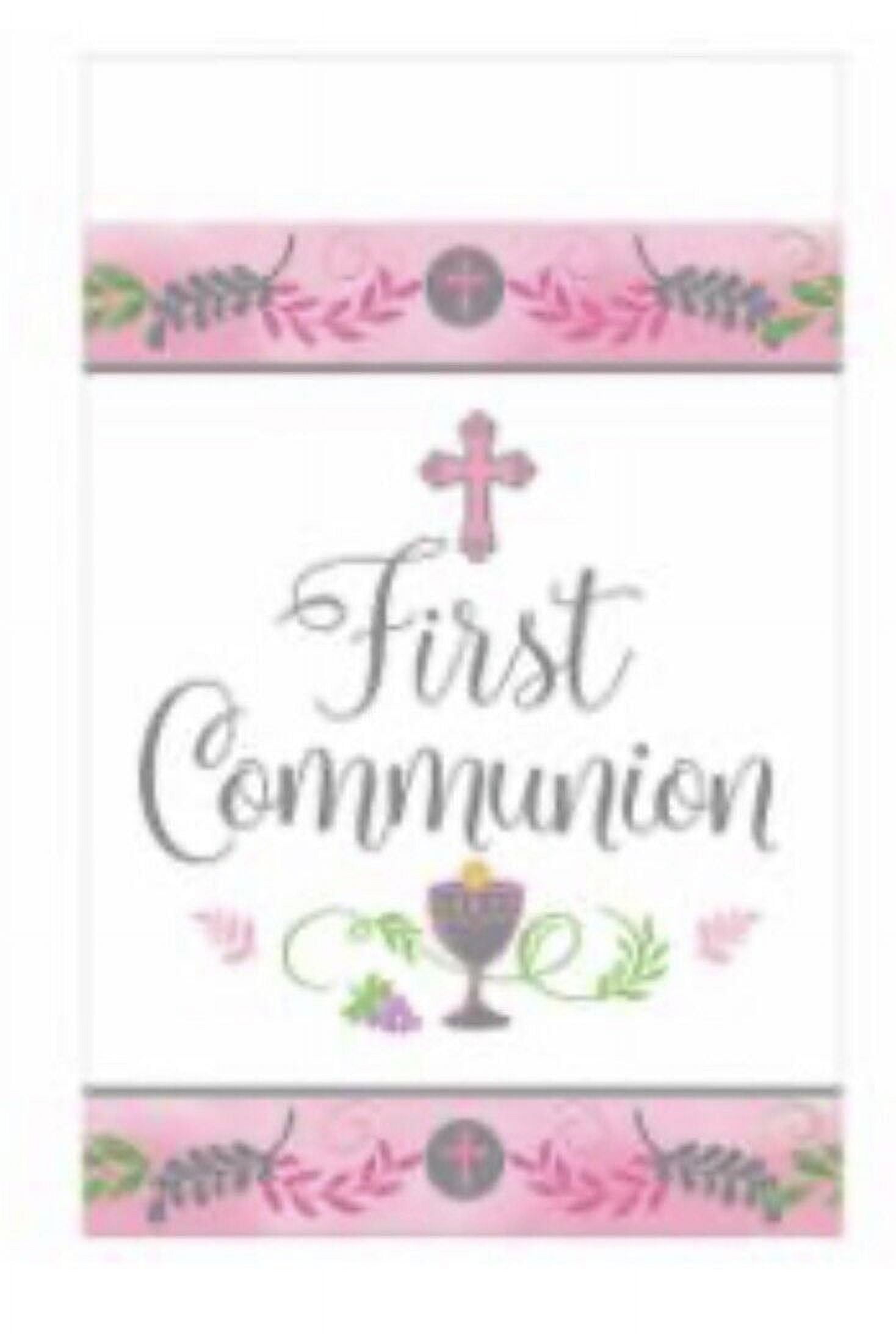 Amscan 571931 Communion Day Girl Plastic Table Cover, 1 piece - Walmart.com