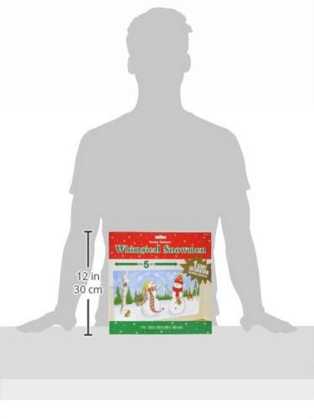 Amscan 670248 Christmas Whimsical Snowmen Scene Setter, 33-1/2"H x 65"W ...