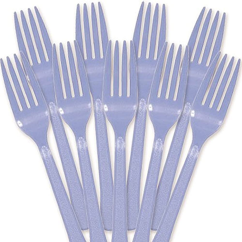 Amscan 8010.108 Pastel Blue Heavy Weight Fork - Walmart.com