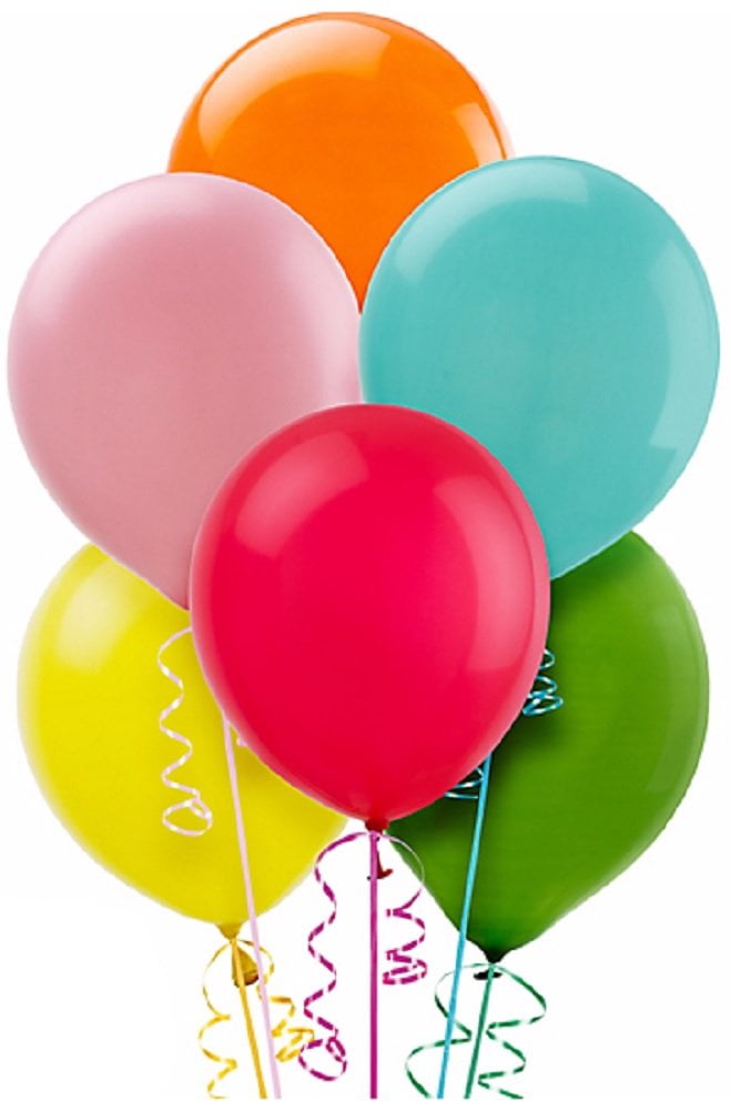 Amscan Assorted Colors 12" Latex Balloons 72ct - Walmart.com