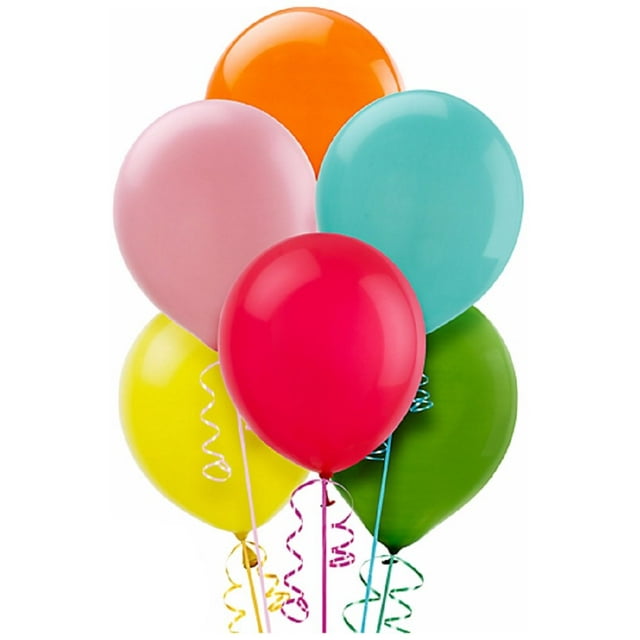 Amscan Assorted Colors 12" Latex Balloons 72ct - Walmart Business Supplies