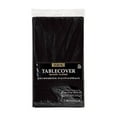 Amscan BB100178 Black Plastic Tablecover 54 inch-108 inch - Walmart.com