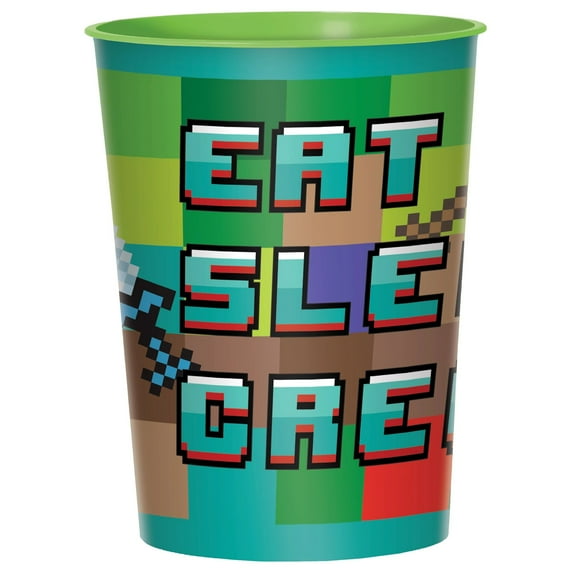 Amscan Brand Pixel Party Plastic Reusable Keepsake Cups (2ct) - Walmart.com