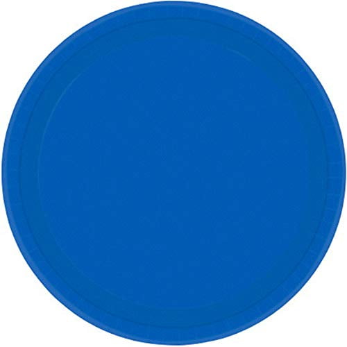 Amscan Bright Royal Bue Round Dinner Paper Plates, 20 Ct. | Party ...