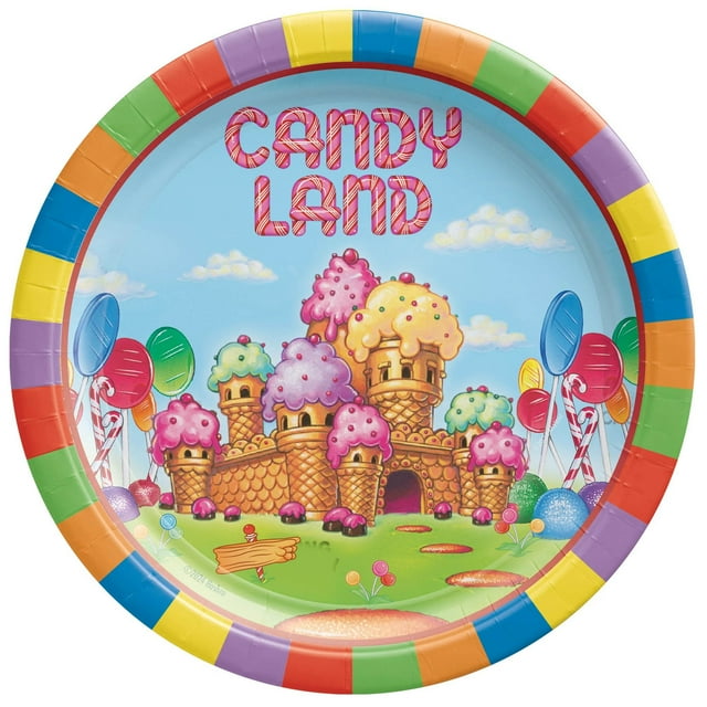 Amscan Candyland Small Paper Plates (8ct) - Walmart.com