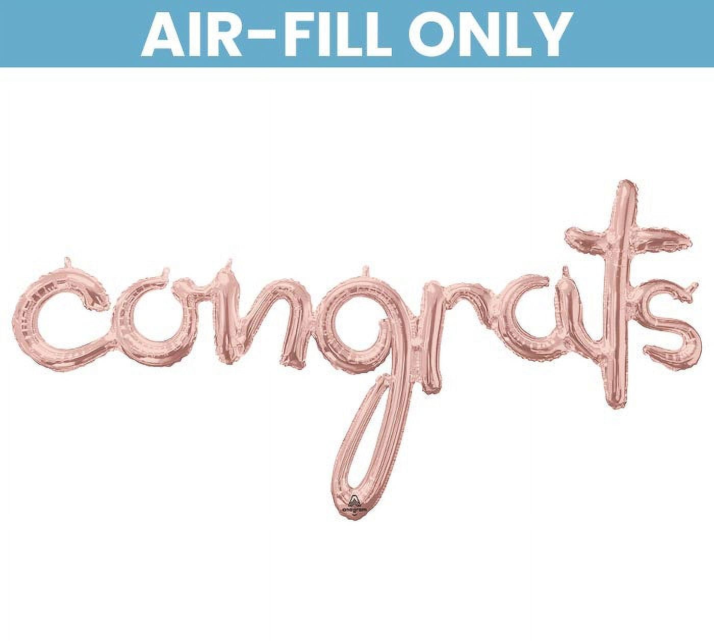 Anagram Congrats Air-Filled Decoration 1 Each - Walmart.com