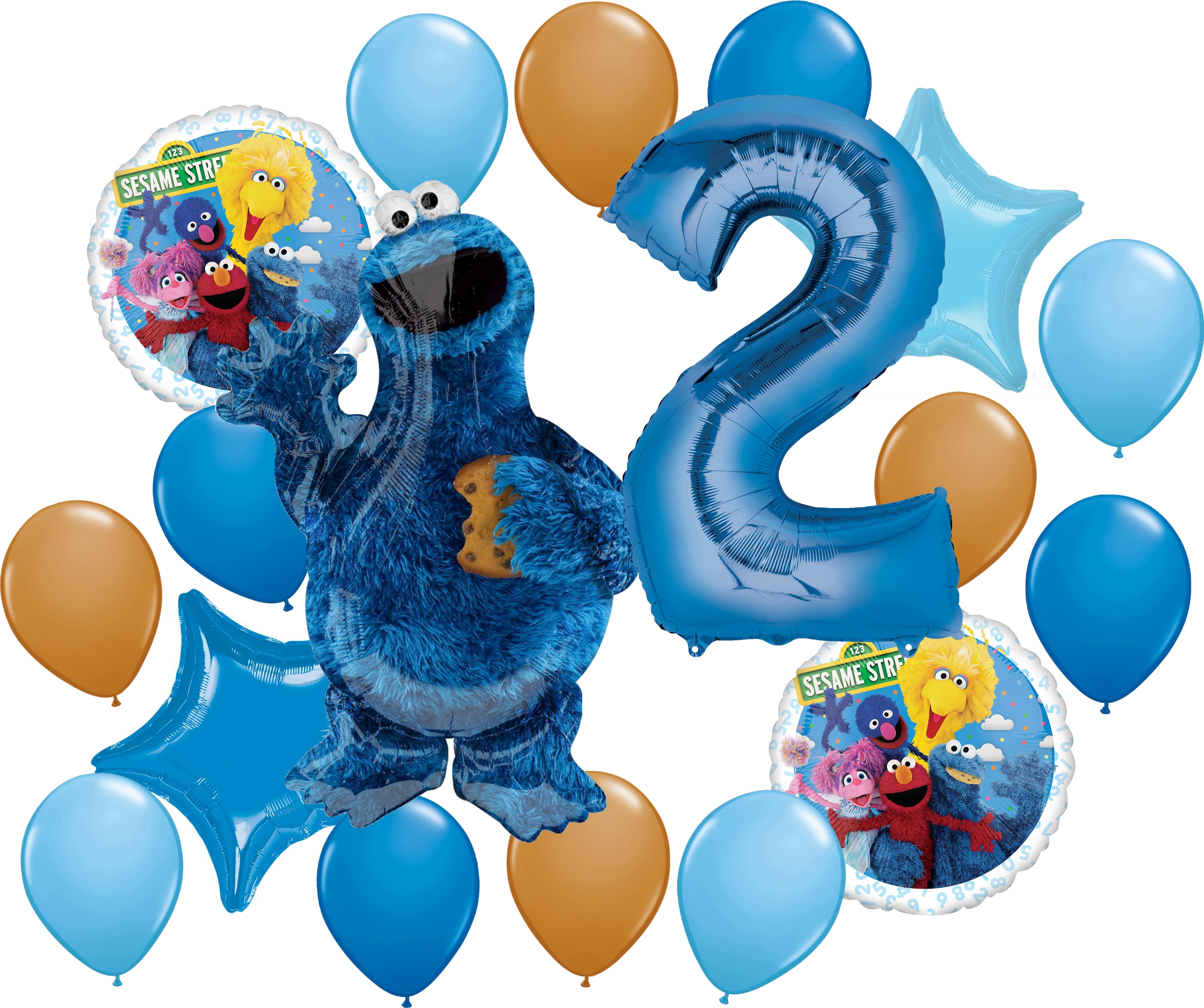Amscan Cookie Monster Birthday Party Supplies Decorations Big Balloon ...