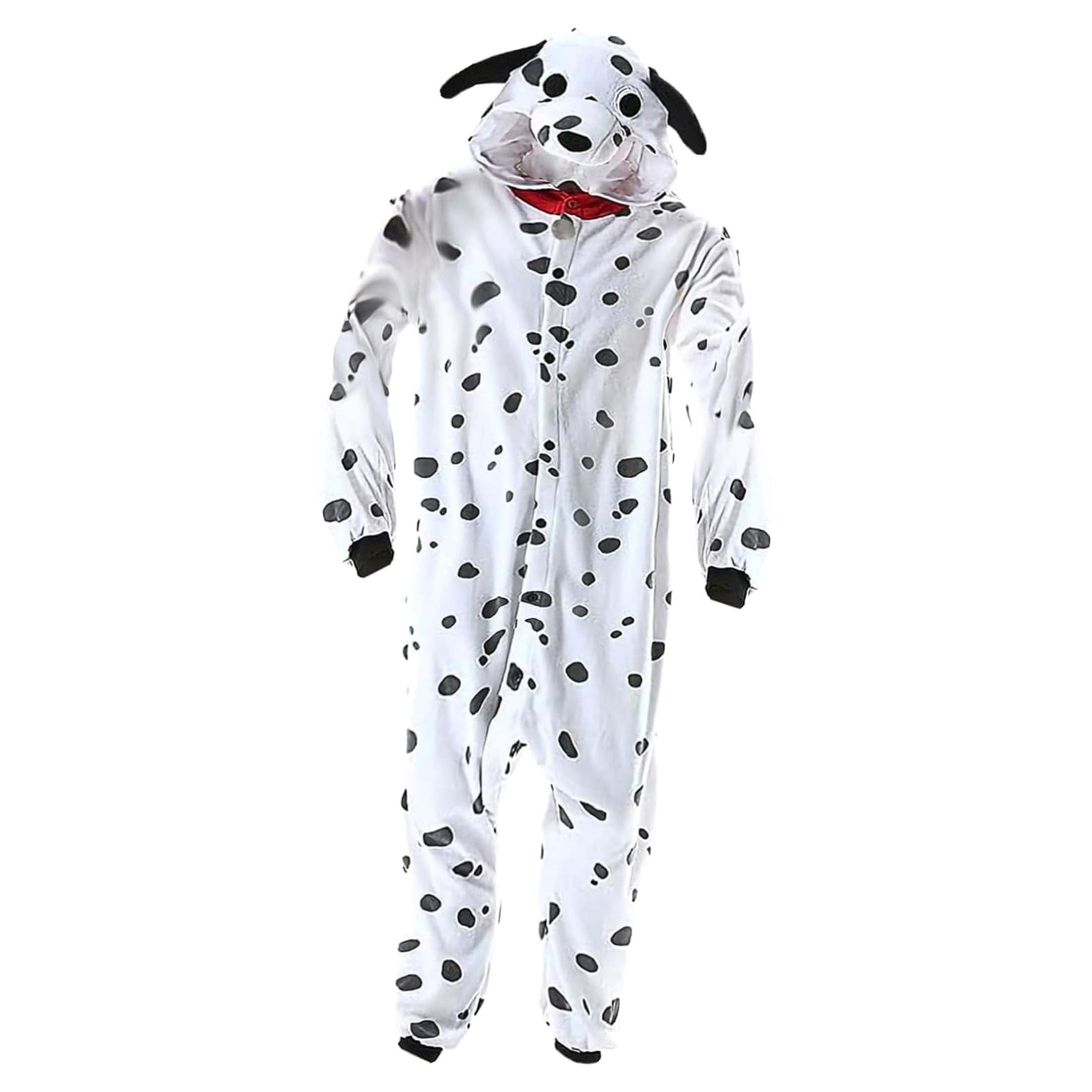 Amscan Dalmatian Dog One Piece Zipster Halloween Costume for Adults ...