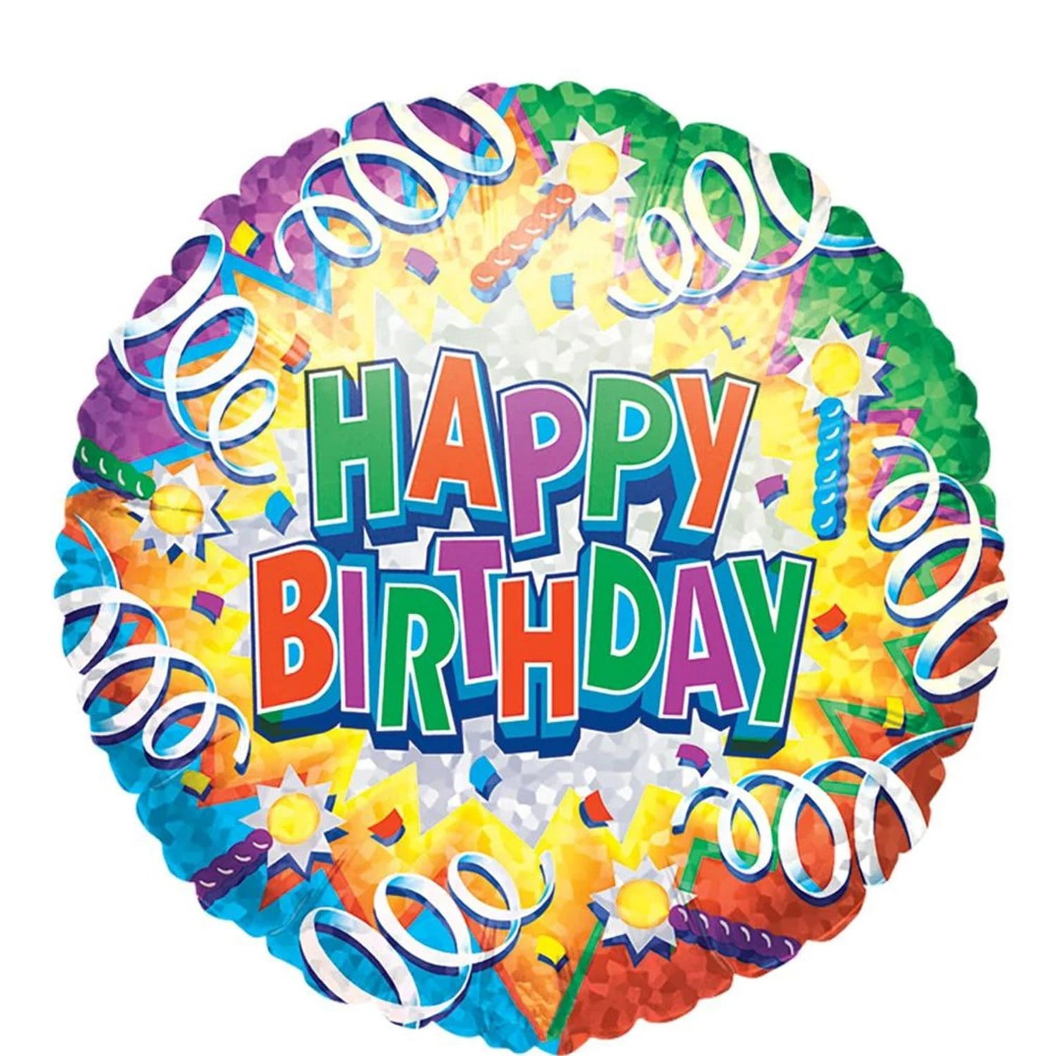 Amscan Explosion Happy Birthday Party Plates (Pack of 8) - Walmart.com