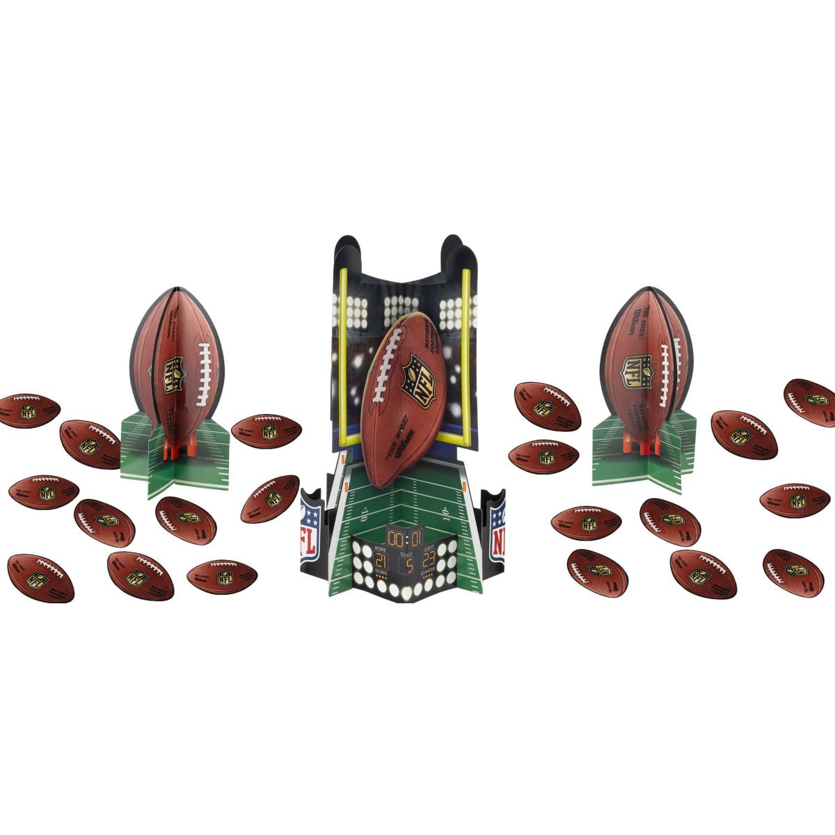 Amscan Football NFL Drive Table Decorating Kit 23pc Decoration Pack ...