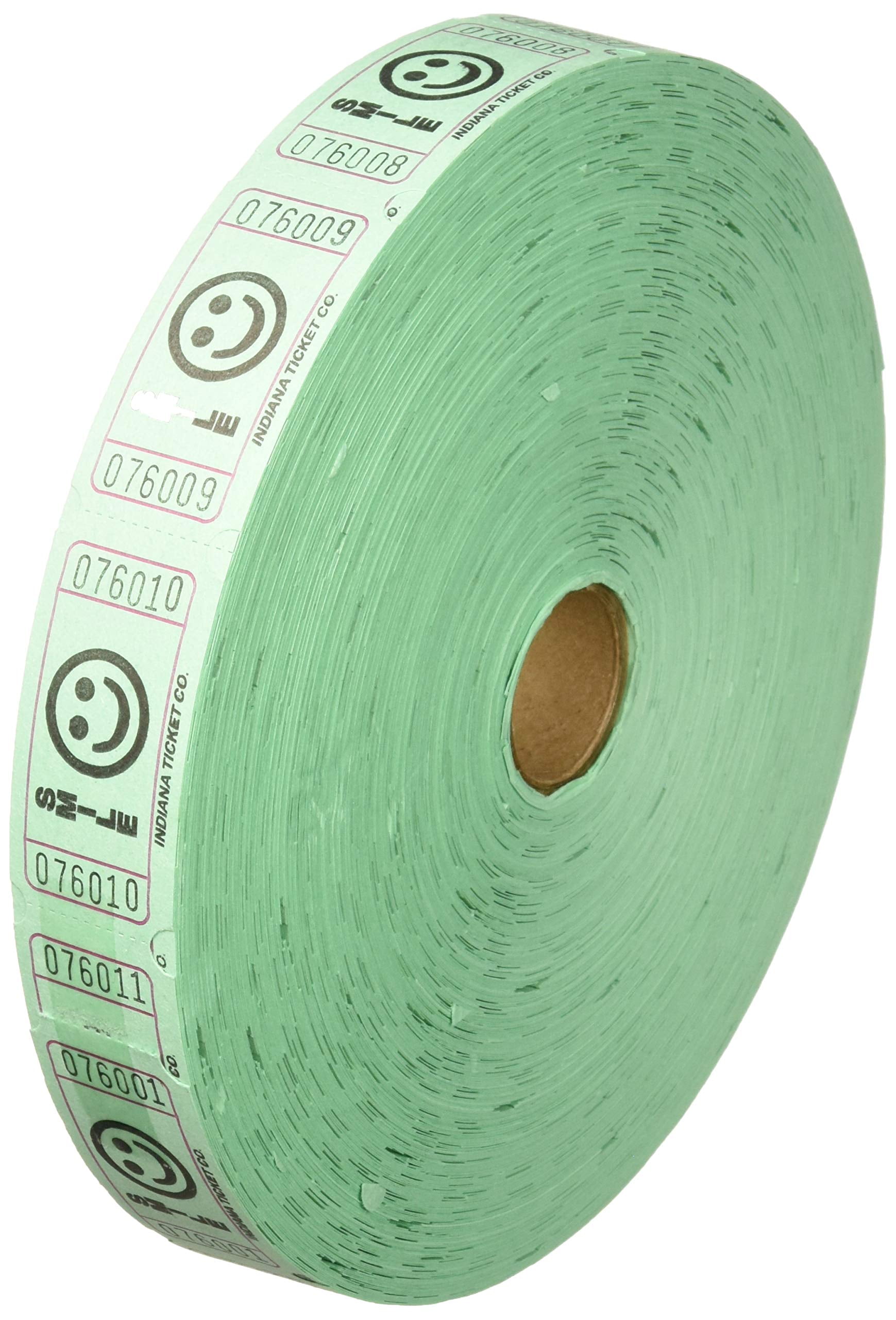 Amscan Fun-Filled Smiley Green Ticket Roll, 1" x 2" - Walmart.com