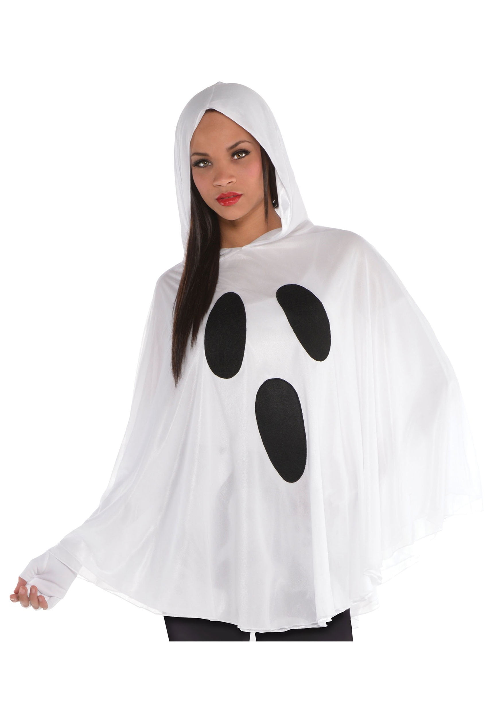 Suit Yourself Ghost Poncho Costume for Adults, One Size Fits Women's 6 ...
