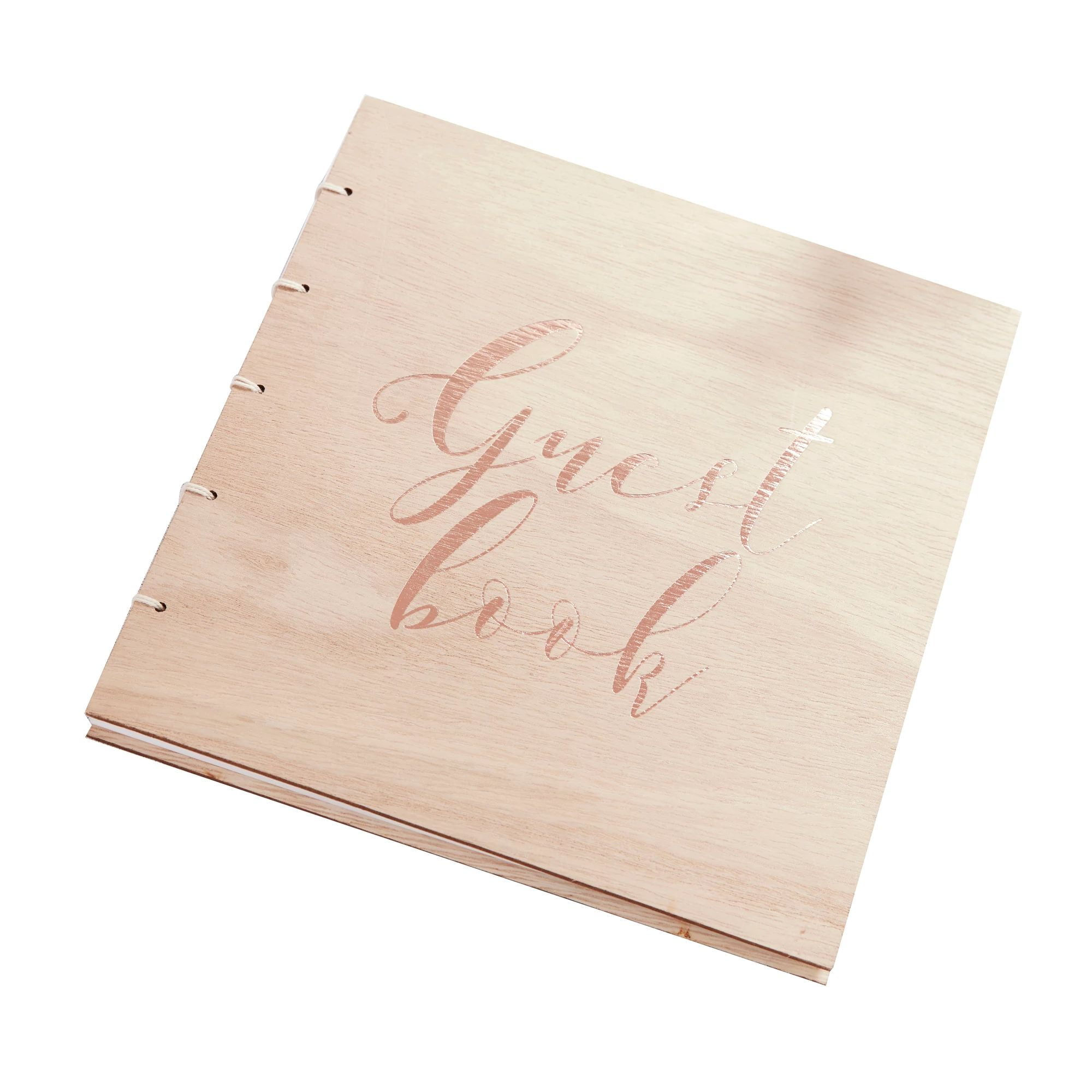 Amscan "Guest Book" Wooden Book, Gold, 50 Sheets - Walmart.com