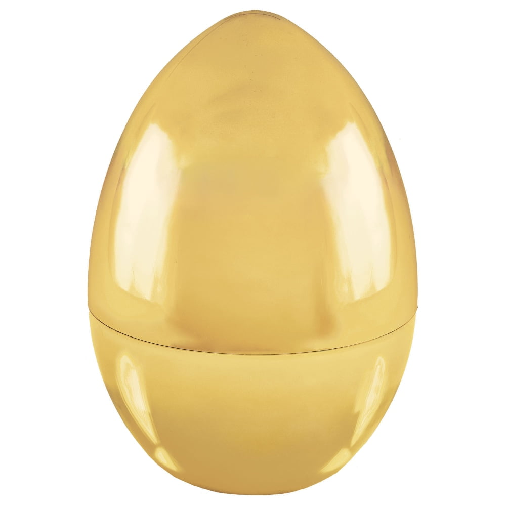 Amscan Jumbo Easter Eggs, 9-1/2"H x 6-1/2"W x 6-1/2"D, Gold, Pack Of 2 ...