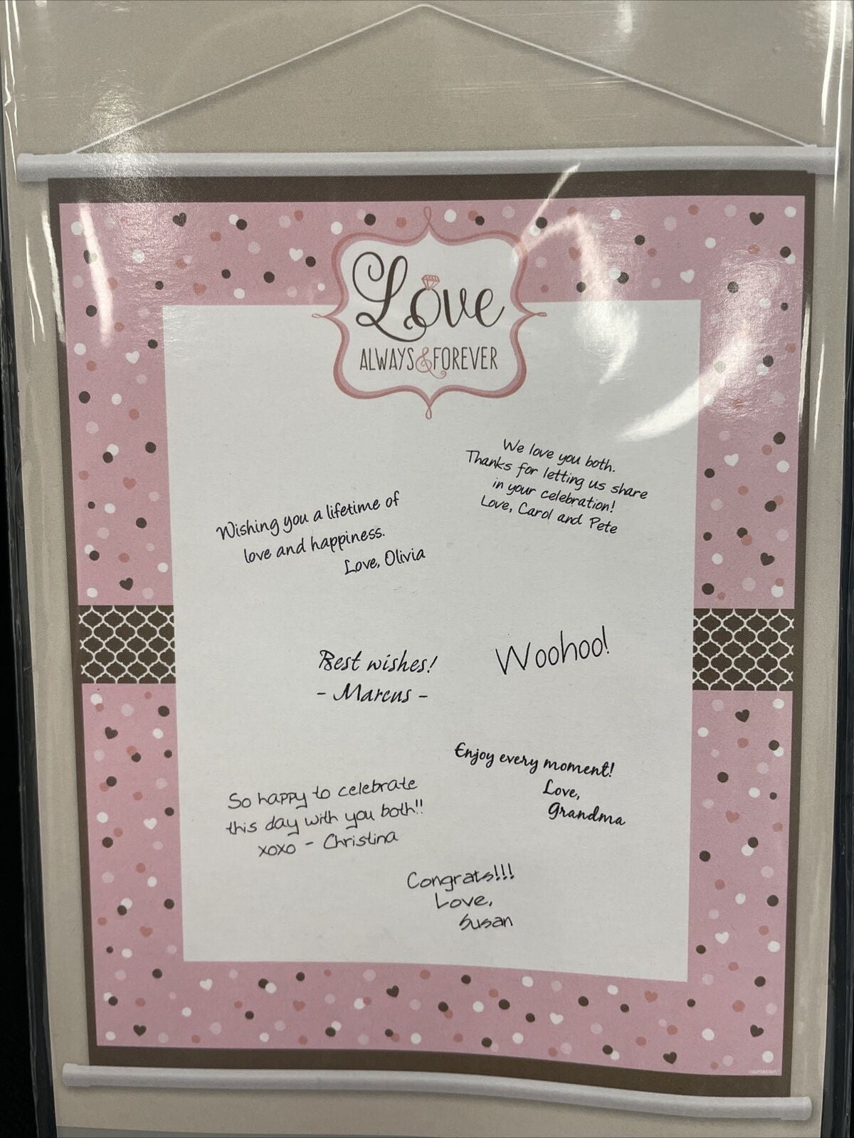 Amscan Love Always & Forever Wedding Sign-In Sheet 19" x 24" - Walmart.com