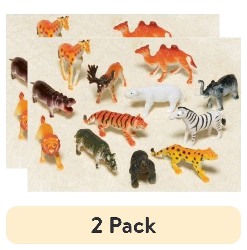 (2 pack) Amscan Multi-color Jungle Animals Party Favors, 12 Count ...