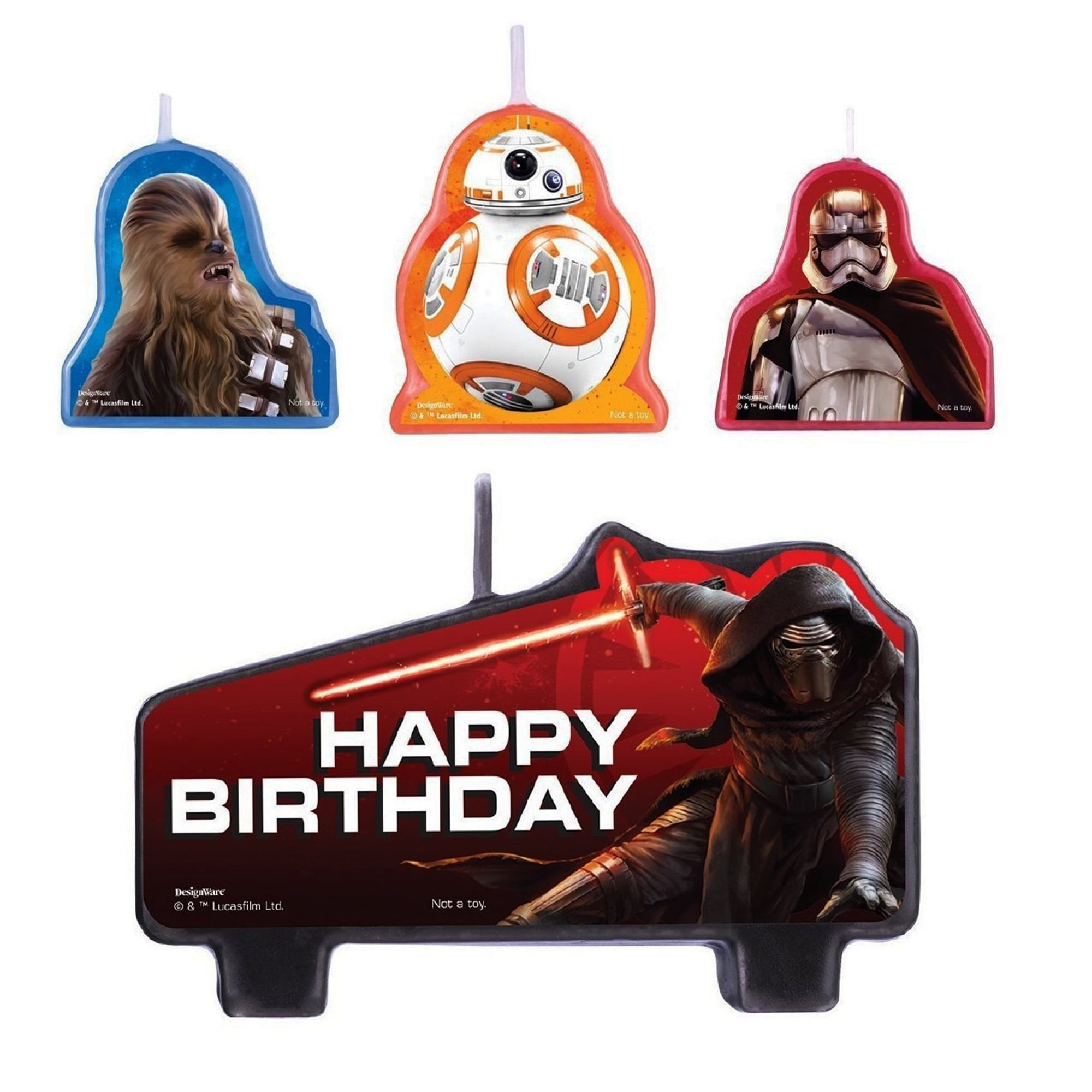 Amscan Multi-color Party Birthday Candles, 4 Pieces - Walmart.com