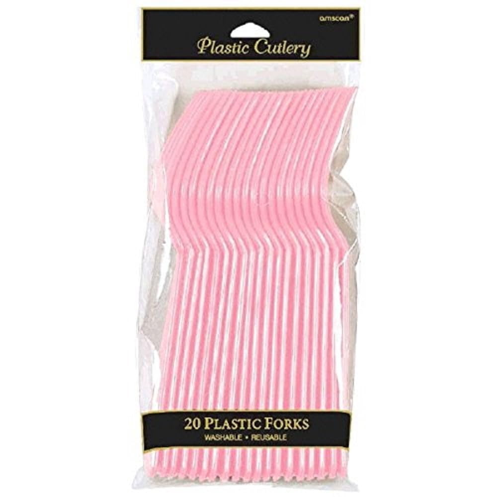 Amscan New Pink Plastic Forks, 20 Ct. - Walmart.com