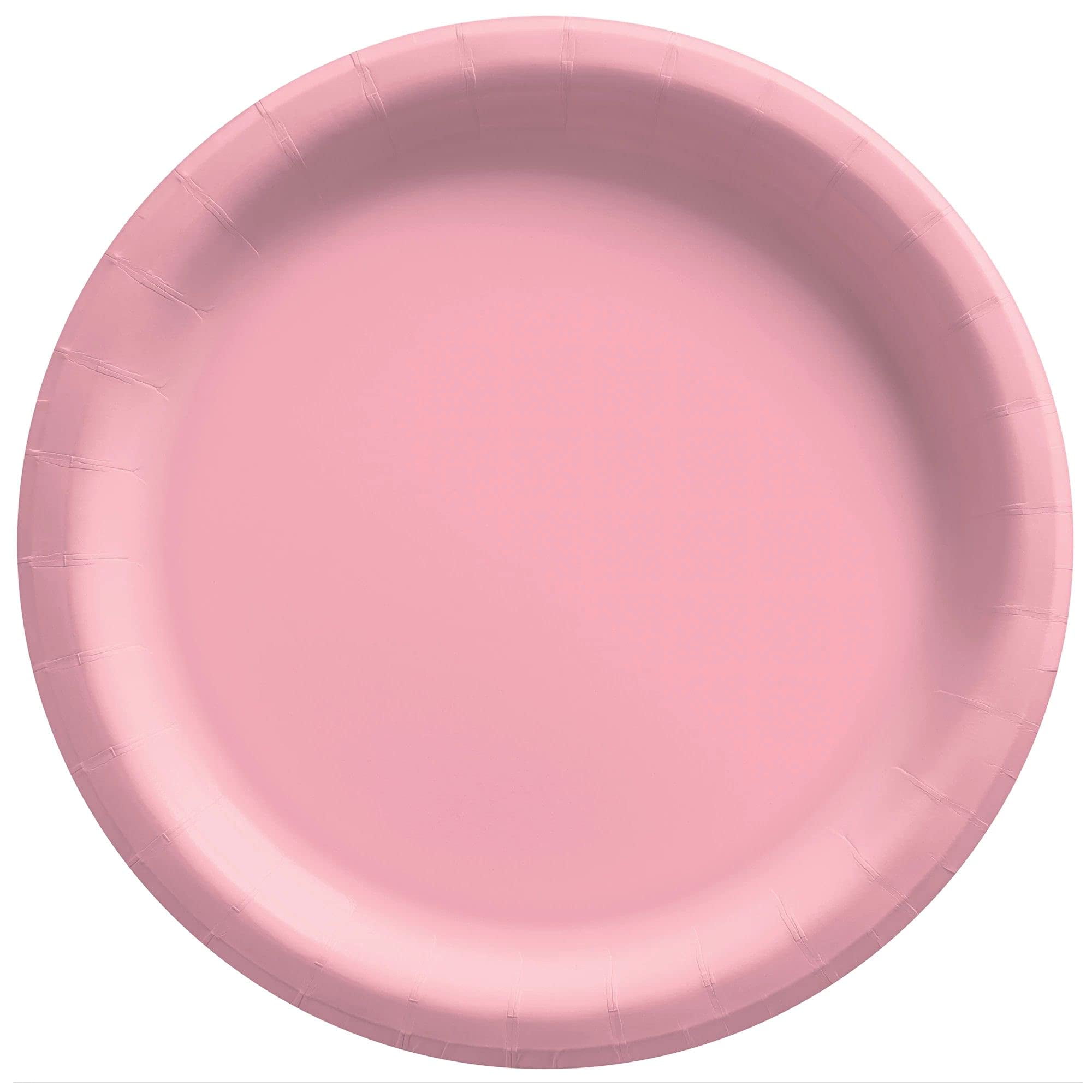 Amscan New Pink Round Luncheon Paper Plates, 20 Ct. | Party Tableware ...