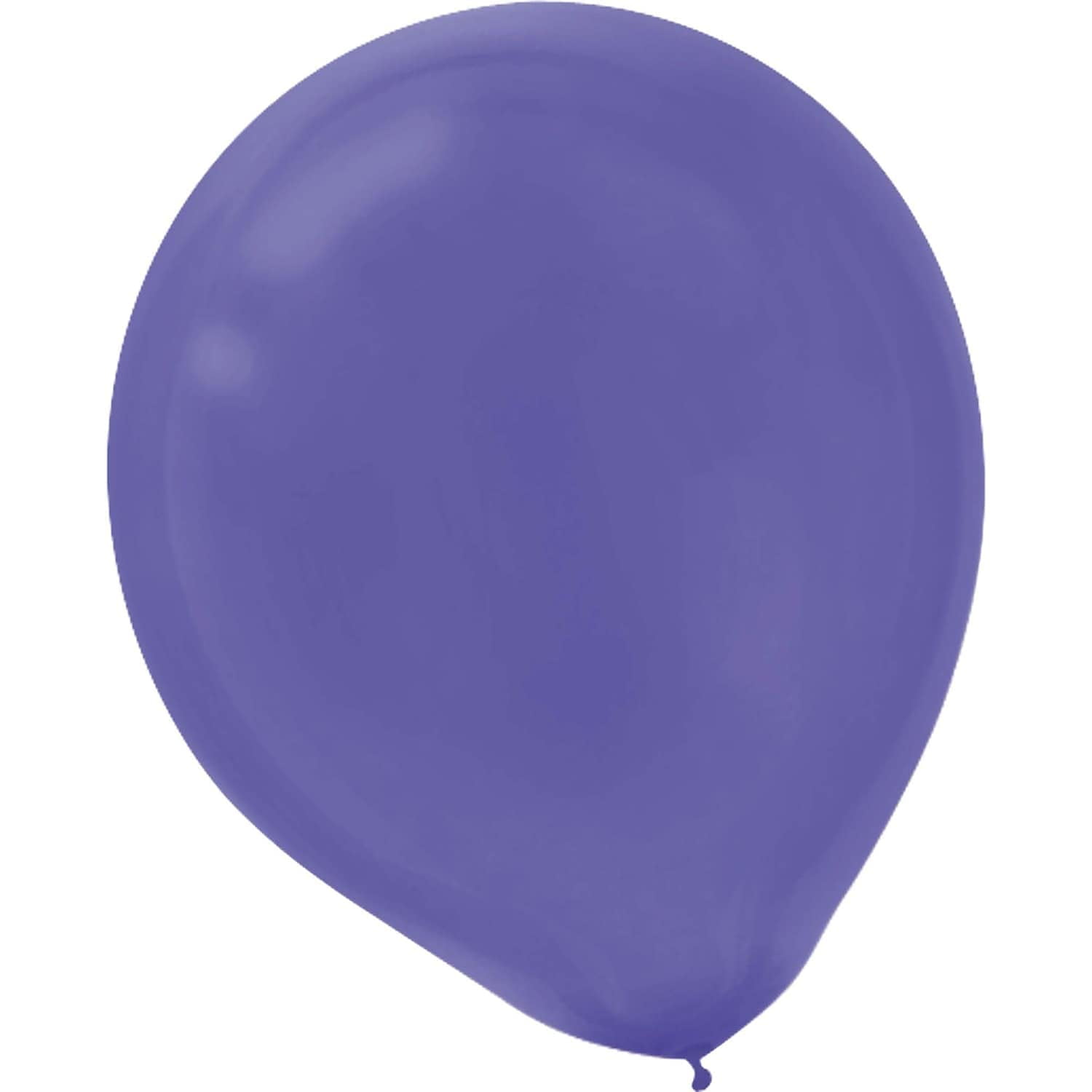 Amscan Packaged Latex Party Balloons (20 Piece), 9", New Purple ...