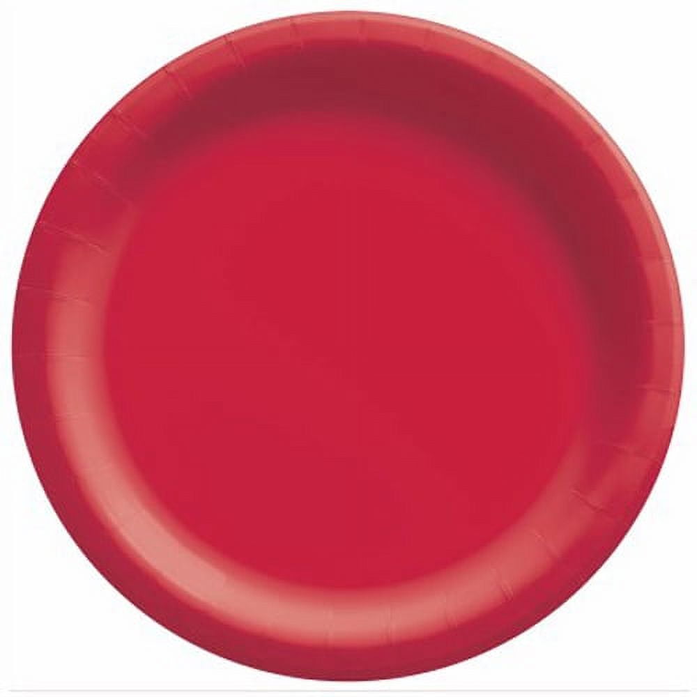 Amscan Paper Plates, 10", Apple Red, 20 Plates Per Pack, Case Of 4 ...