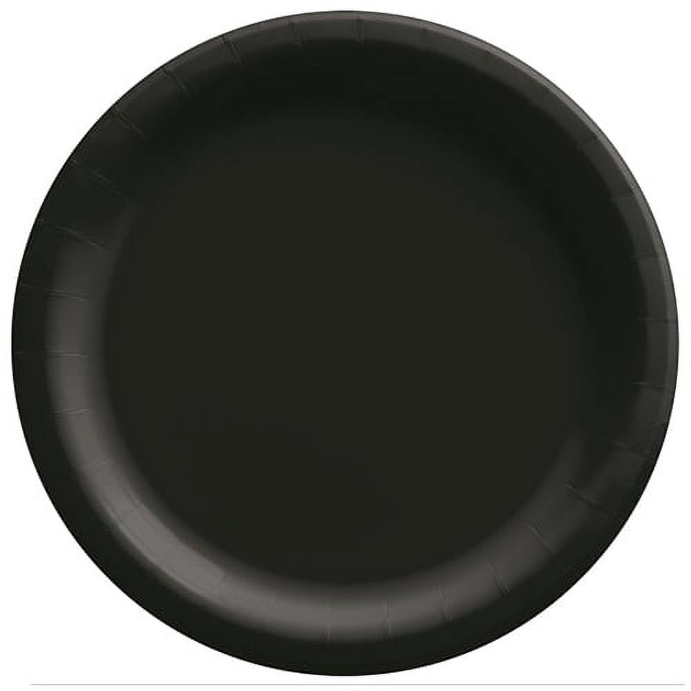 Amscan Paper Plates, 10", Jet Black, 20 Plates Per Pack, Case Of 4 ...