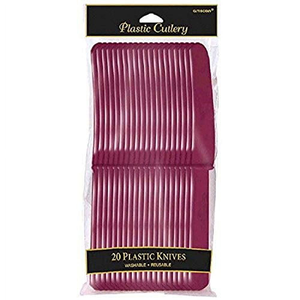 Amscan Plastic Premium Knives, 20 pieces, Berry - Walmart.com