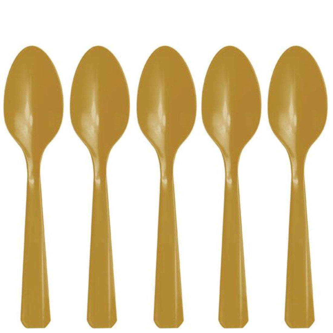 Amscan Plastic Spoons, Standard, Gold - Walmart.com