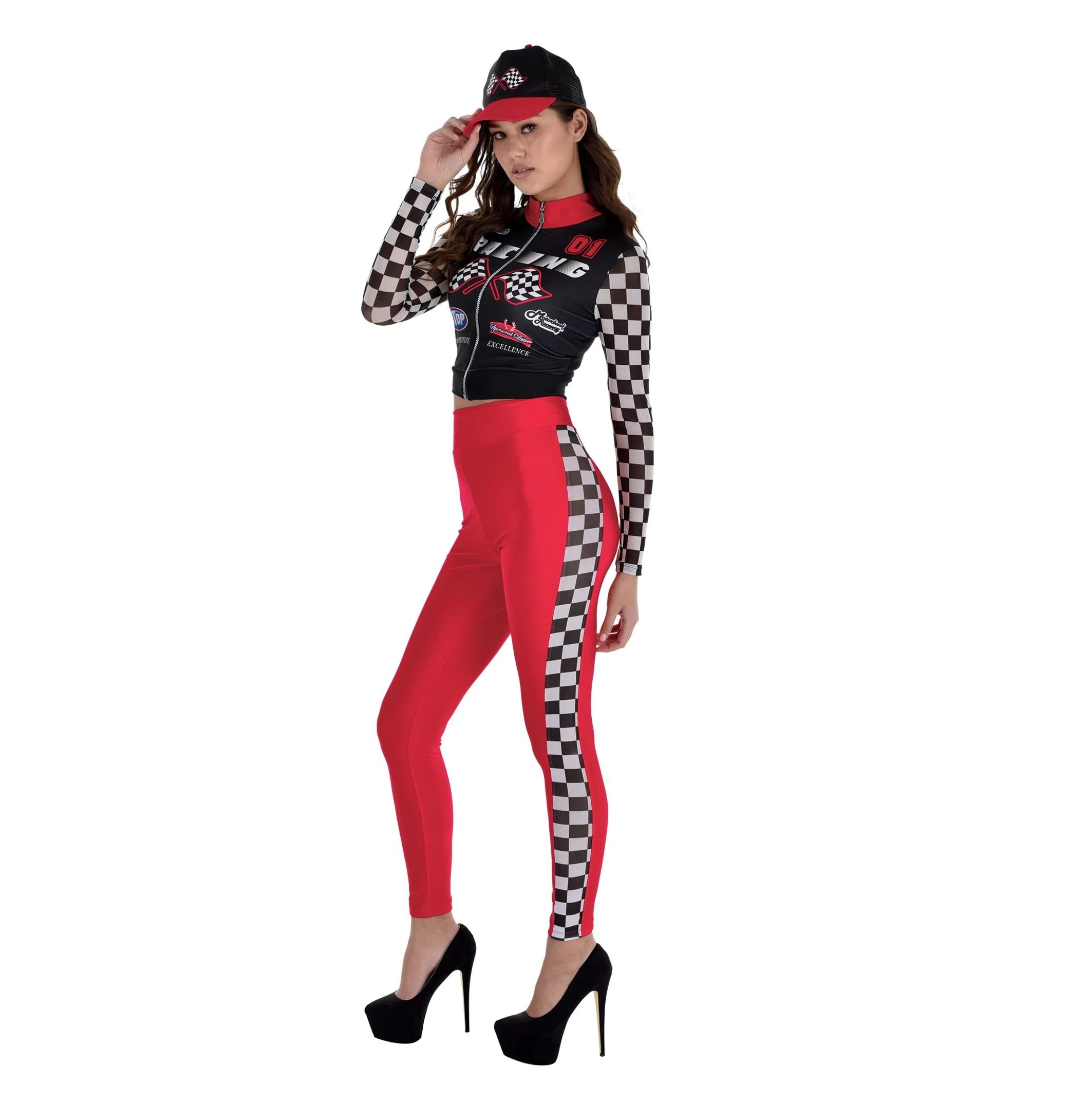 Amscan Racecar Driver Costume Women's Large (10-12) - Walmart.com