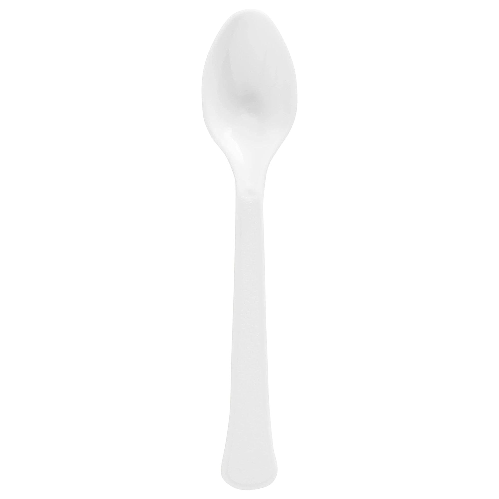 Amscan Reusable Party Premium Heavy Weight Plastic Spoons Cutlery ...