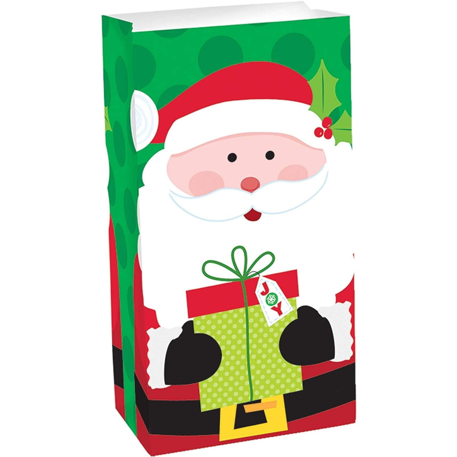 Amscan Santa Claus Paper Christmas Treat Bag - Walmart.com