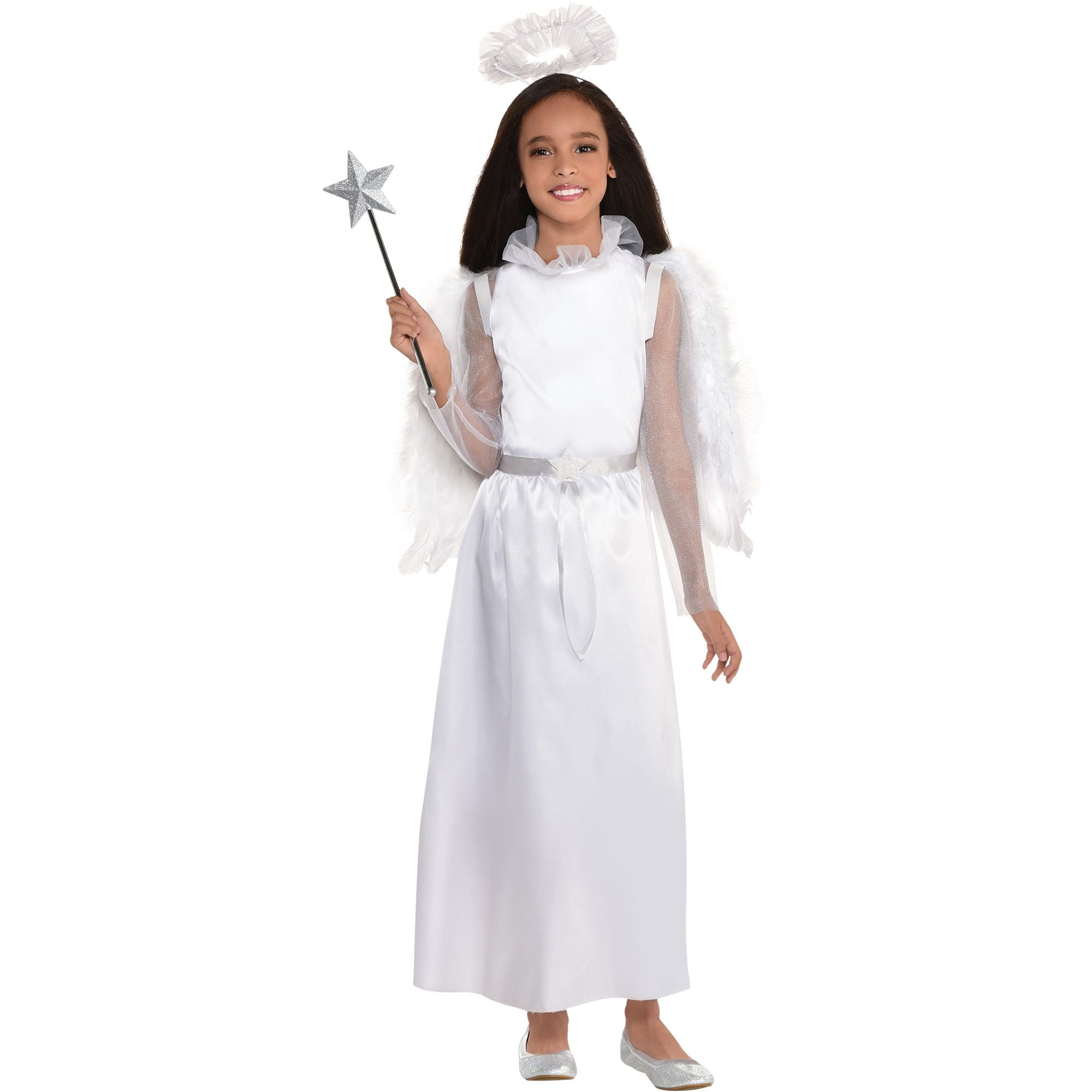 Amscan Starlight Angel Halloween Costume for Girls, Medium 8-10 ...