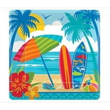 Amscan Summer Sun And Surf Square Paper Plates, 10" x 10", Multicolor ...