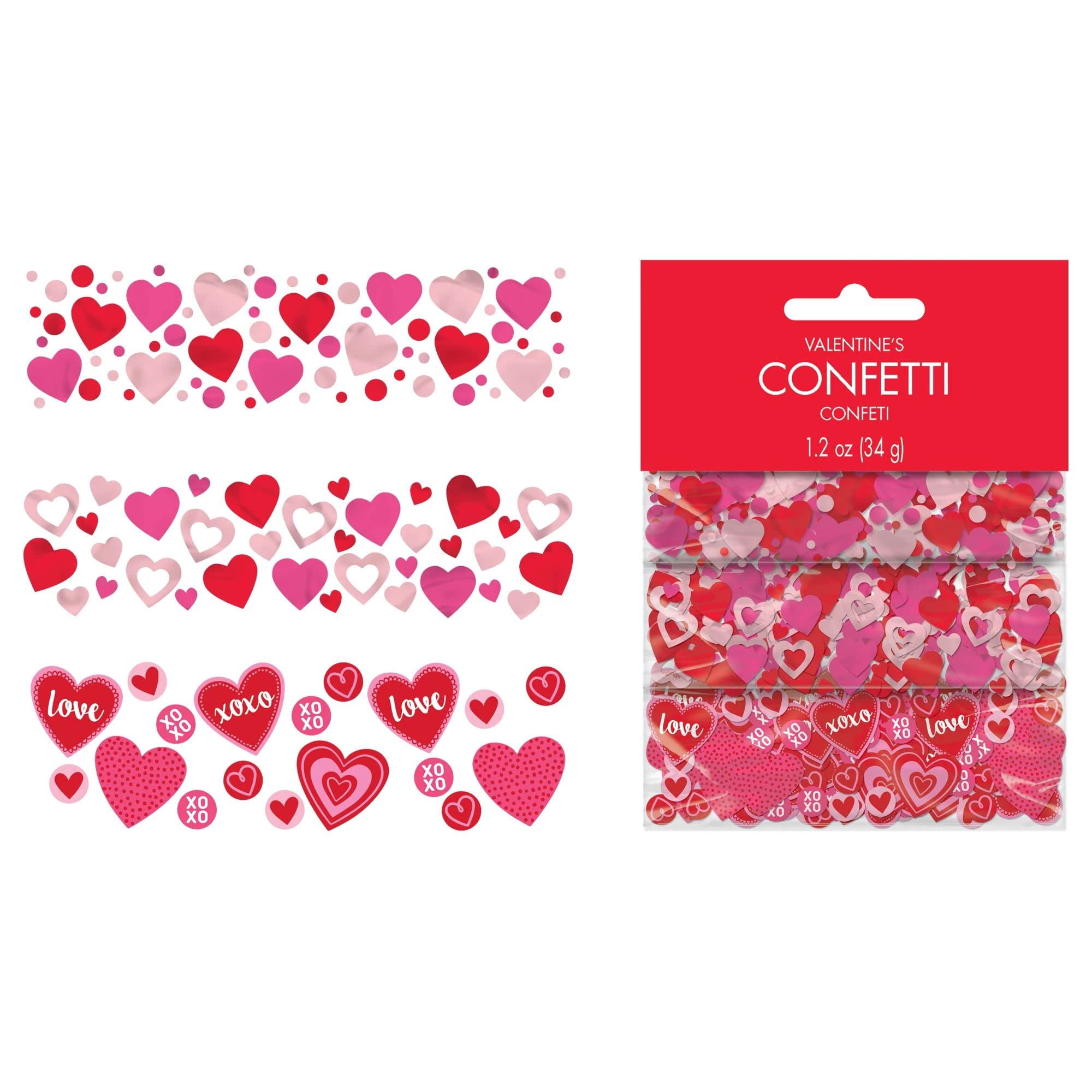 Amscan Valentine’s Day Die-Cut Confetti – 5 Count - Walmart.com